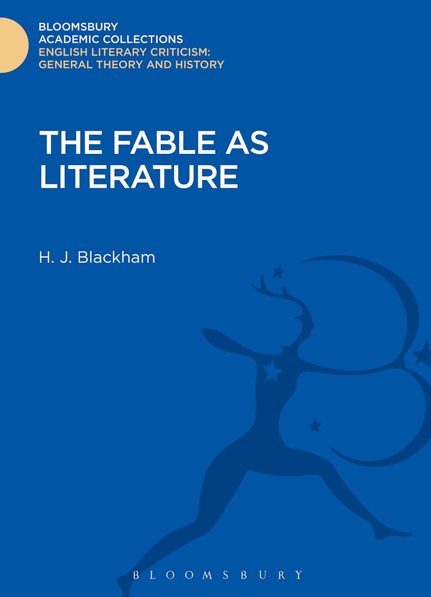 The Fable as Literature: : Bloomsbury Academic Collections: English ...