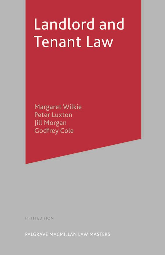 Landlord and Tenant Law: : Hart Law Masters Margaret Wilkie Red Globe Press