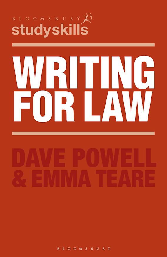 Writing for Law: : Bloomsbury Study Skills Dave Powell Red Globe Press