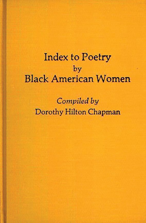Index to Poetry by Black American Women: : Bibliographies and Indexes ...