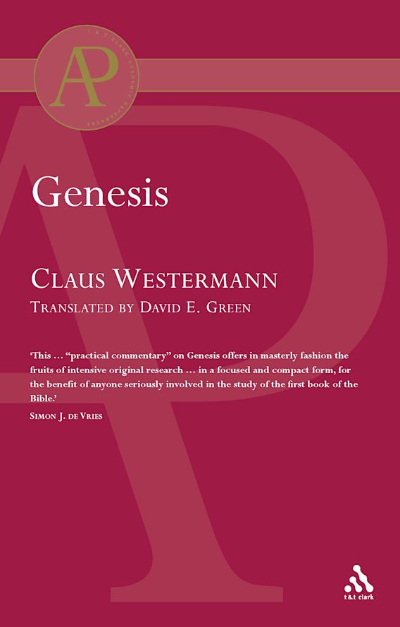 Genesis (Westermann): : Claus Westermann: T&T Clark