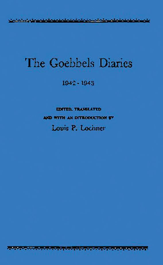The Goebbels Diaries, 1942-1943: : Praeger