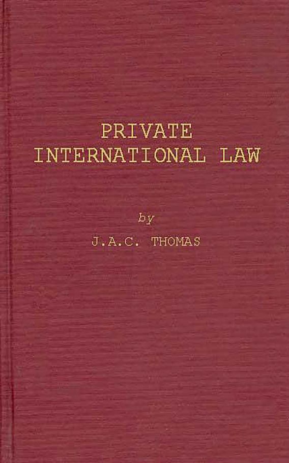 Private International Law.: : Praeger
