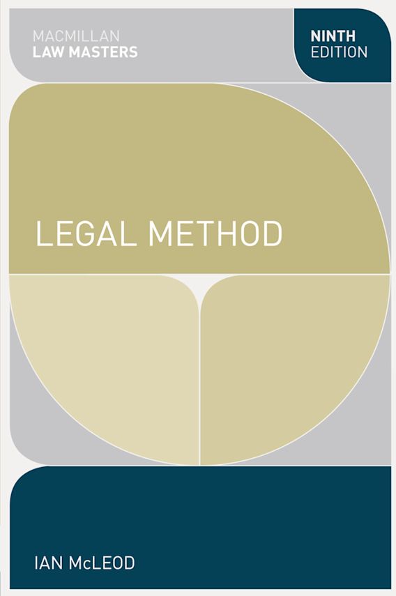 Legal Method: : Hart Law Masters Ian McLeod Red Globe Press