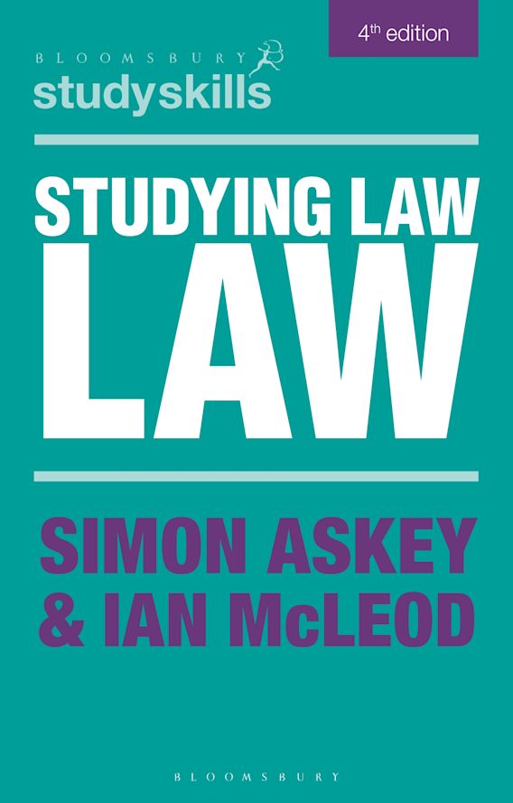 Studying Law: : Bloomsbury Study Skills Simon Askey Bloomsbury Academic