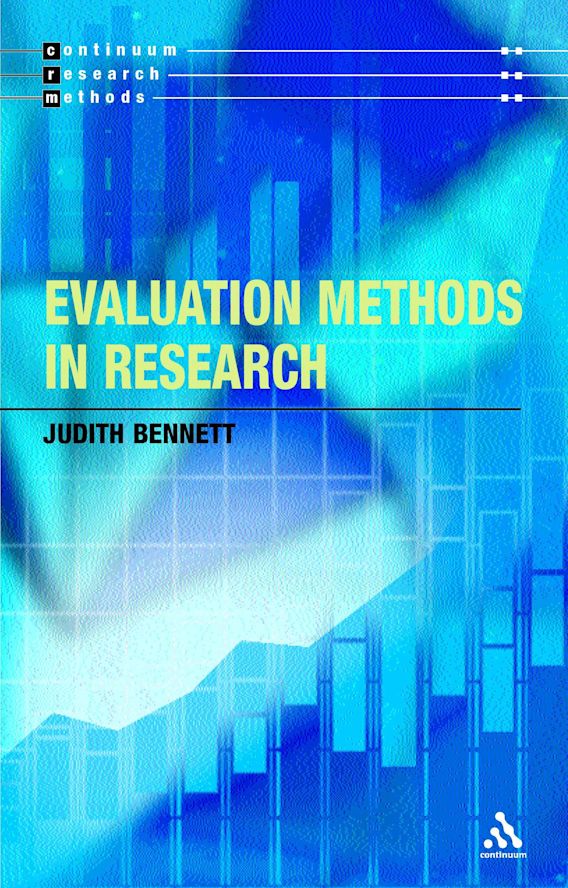 Evaluation Methods in Research: : Continuum Research Methods Judith ...