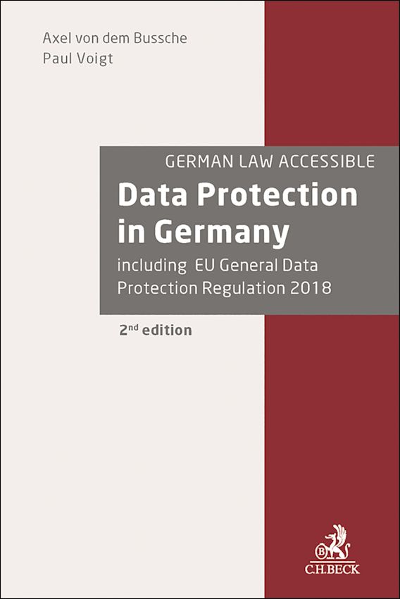 Data Protection in Germany: : Axel Freiherr von dem Bussche: Beck/Hart
