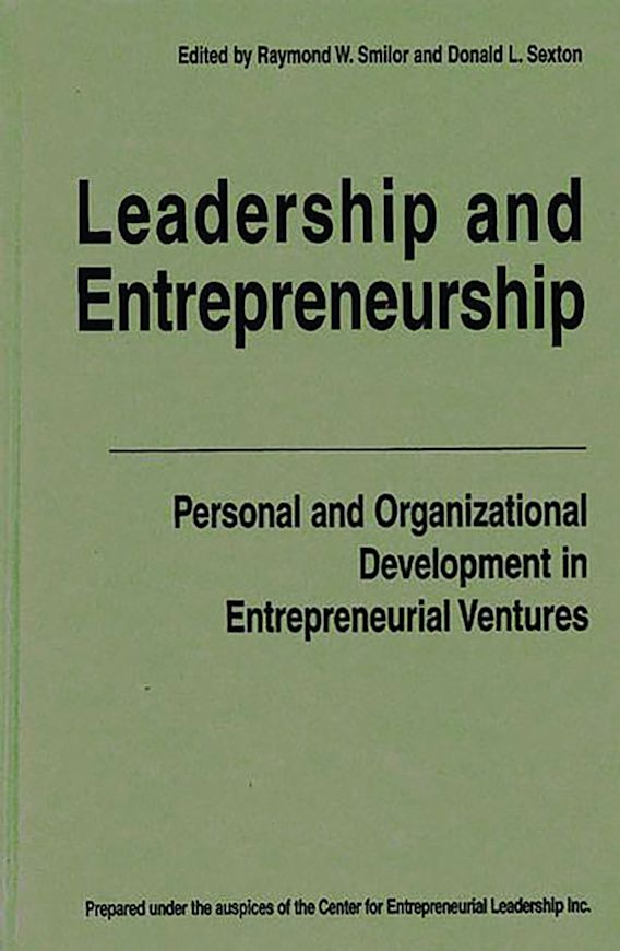 Leadership and Entrepreneurship: Personal and Organizational Development in Entrepreneurial ...