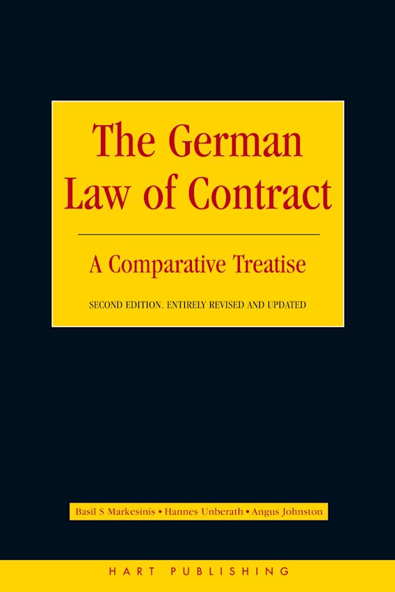 The German Law of Contract: A Comparative Treatise: Basil S Markesinis ...
