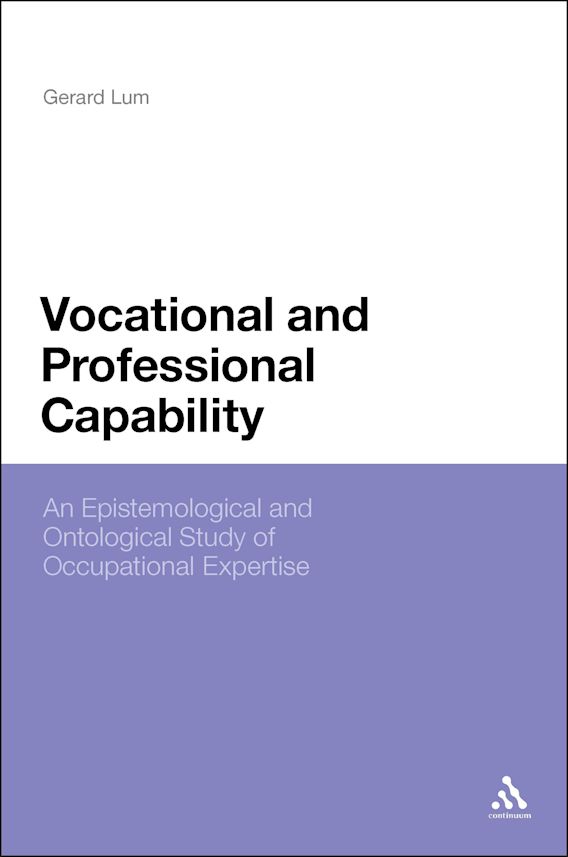 Vocational and Professional Capability: An Epistemological and ...