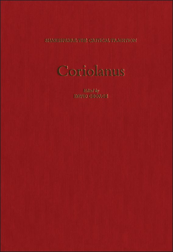 Coriolanus: Shakespeare: The Critical Tradition, Volume 1: Shakespeare ...