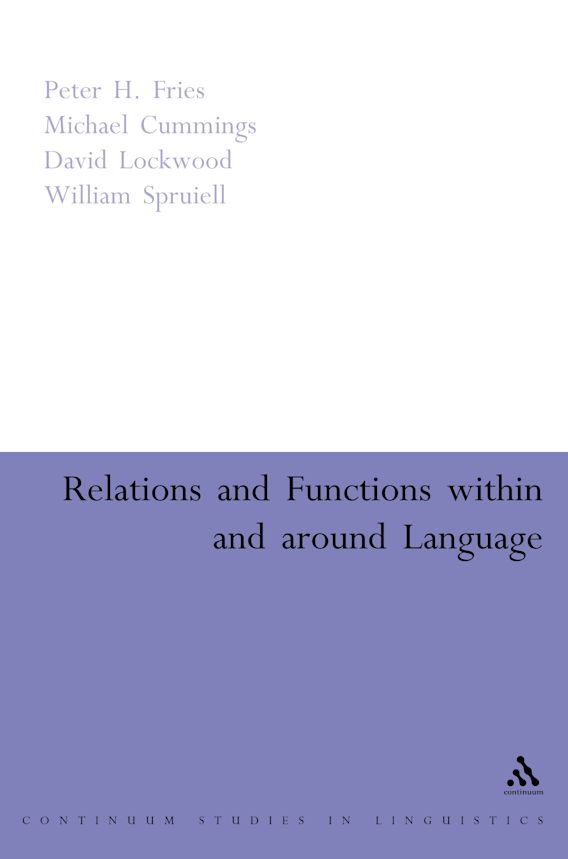 Relations and Functions within and around Language: : David Lockwood ...