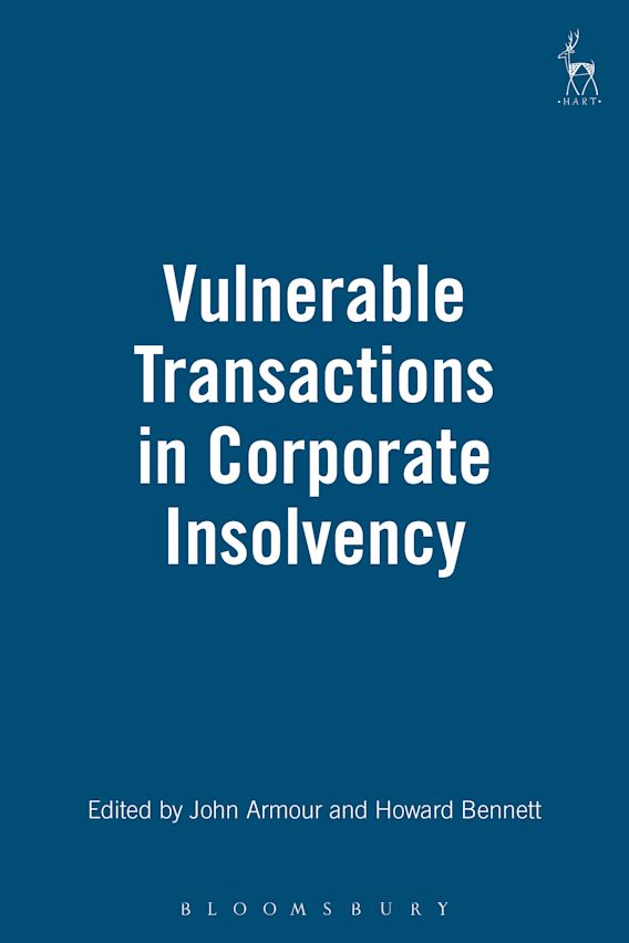 Vulnerable Transactions in Corporate Insolvency: : John Armour: Hart Publishing