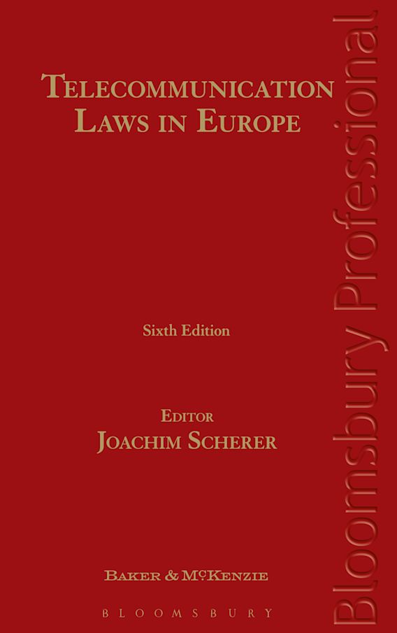 Telecommunication Laws in Europe: : Joachim Scherer: Bloomsbury ...