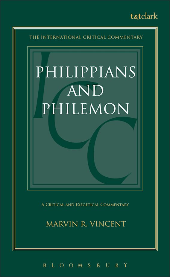 Philippians and Philemon: : International Critical Commentary Marvin R ...