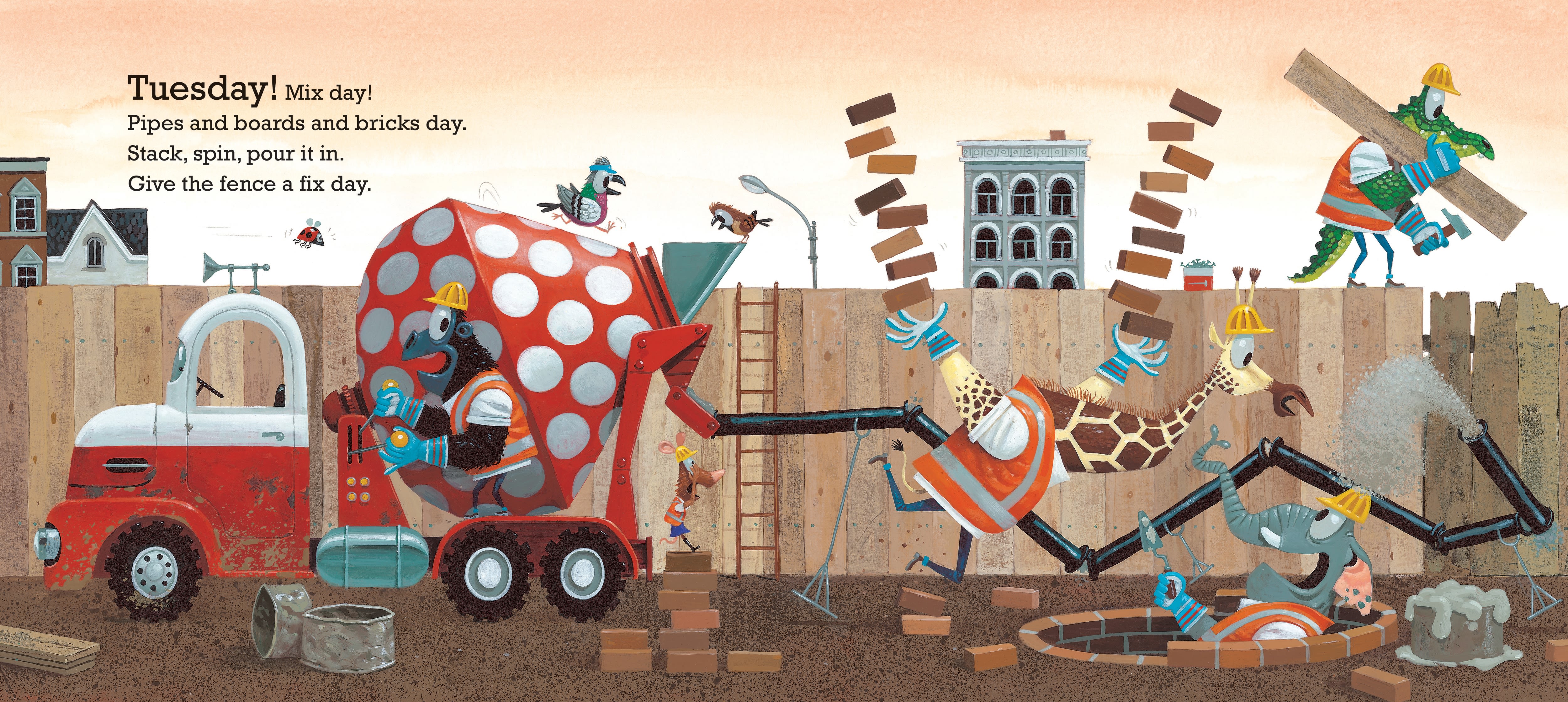 Busy Builders, Busy Week!: : Jean Reidy: Bloomsbury USA Childrens
