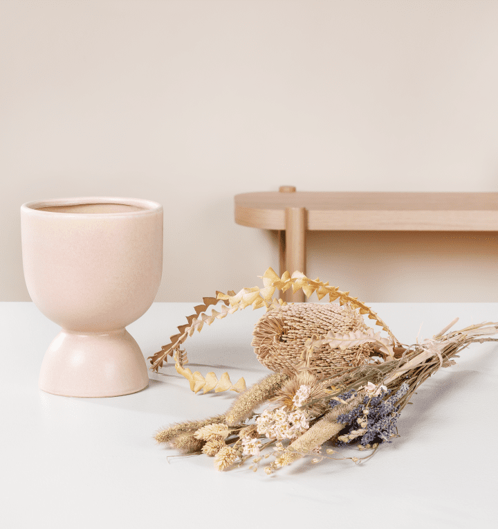 DIY Trockenblumengesteck Soft Pastels