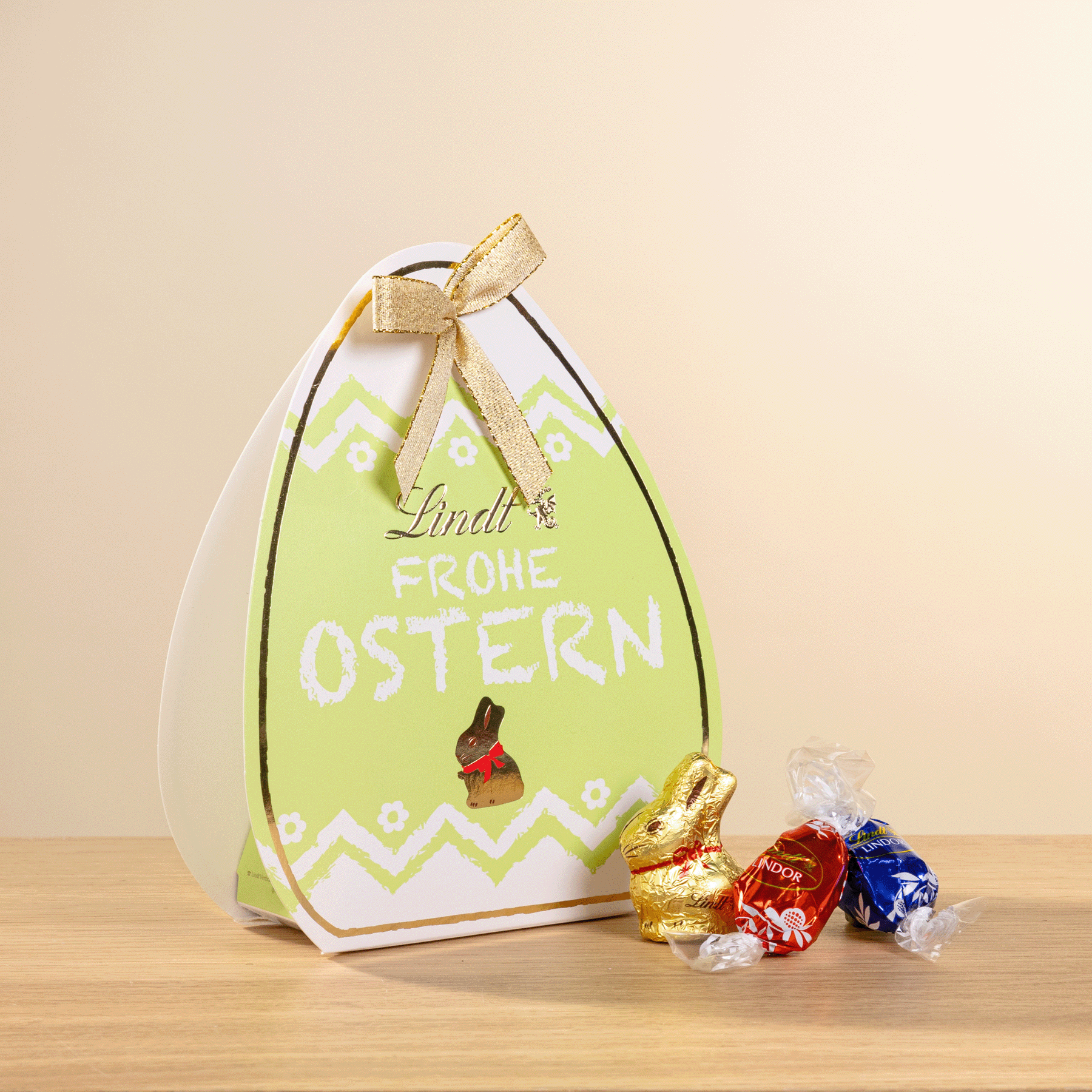 Glücksbote mit Lindt Oster Überraschung 128g