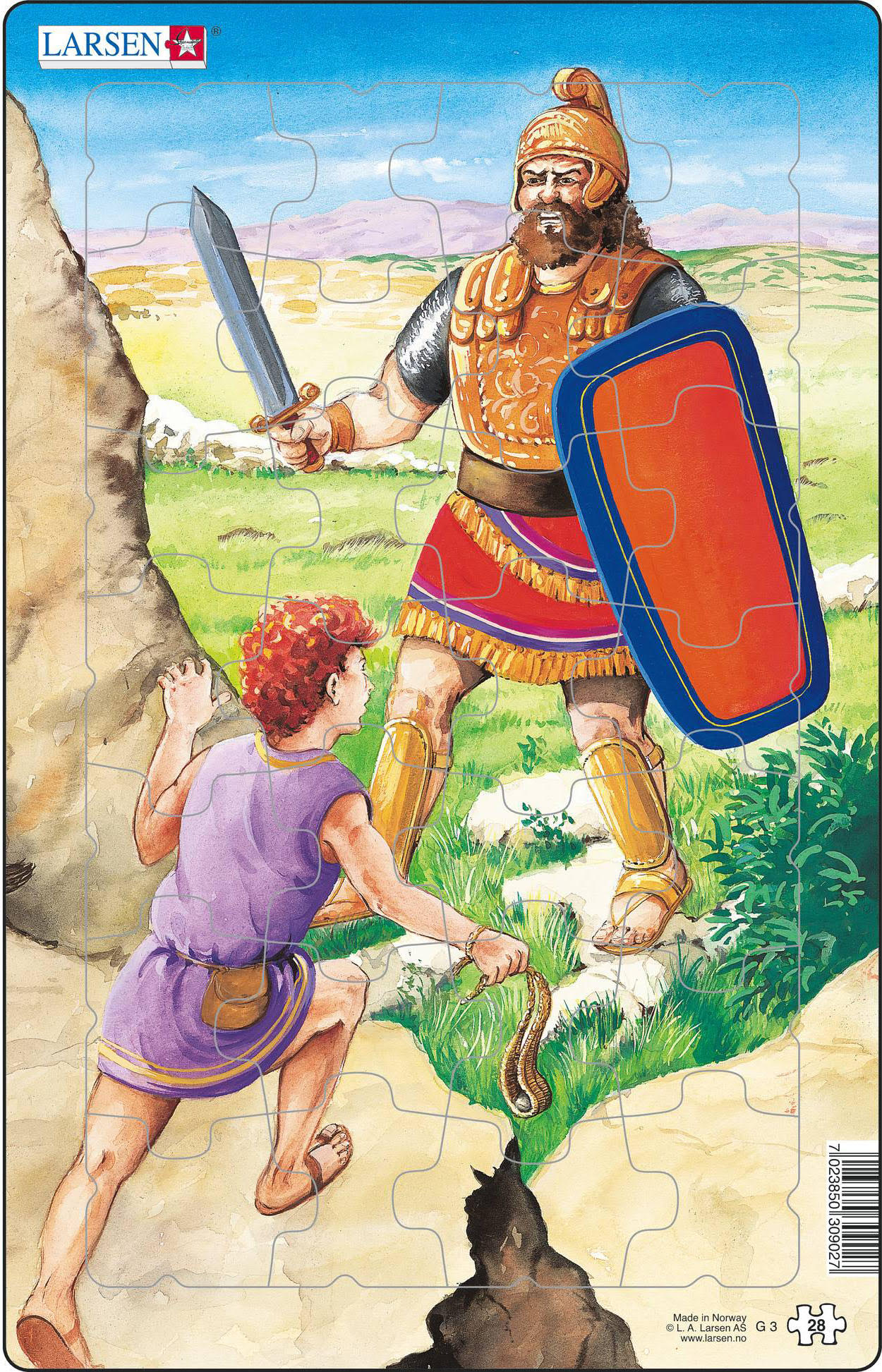 Puslespill Bibelmotiv: David og Goliat Bok & Media