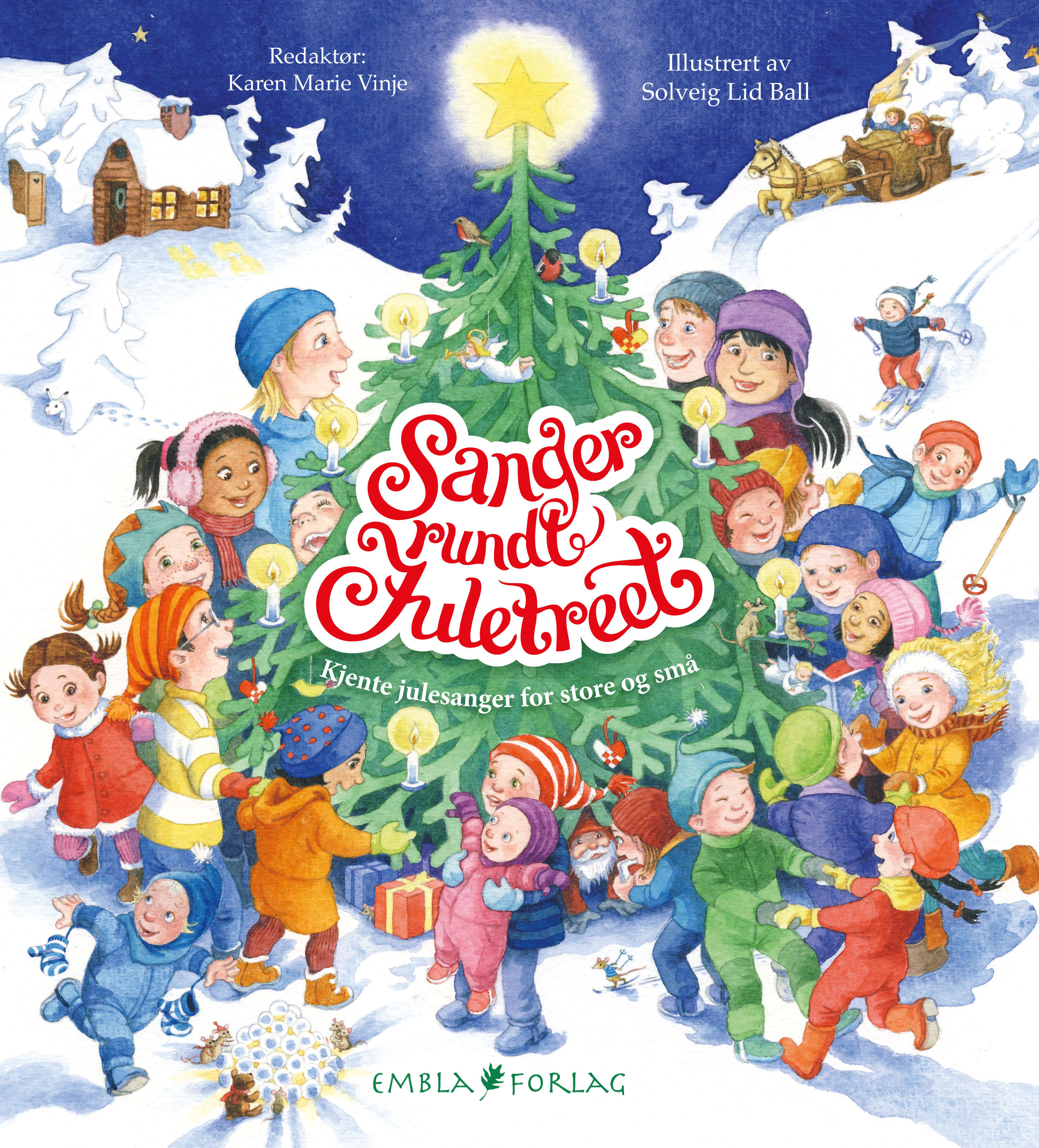 Sanger rundt juletreet : kjente julesanger for store og små Bok & Media