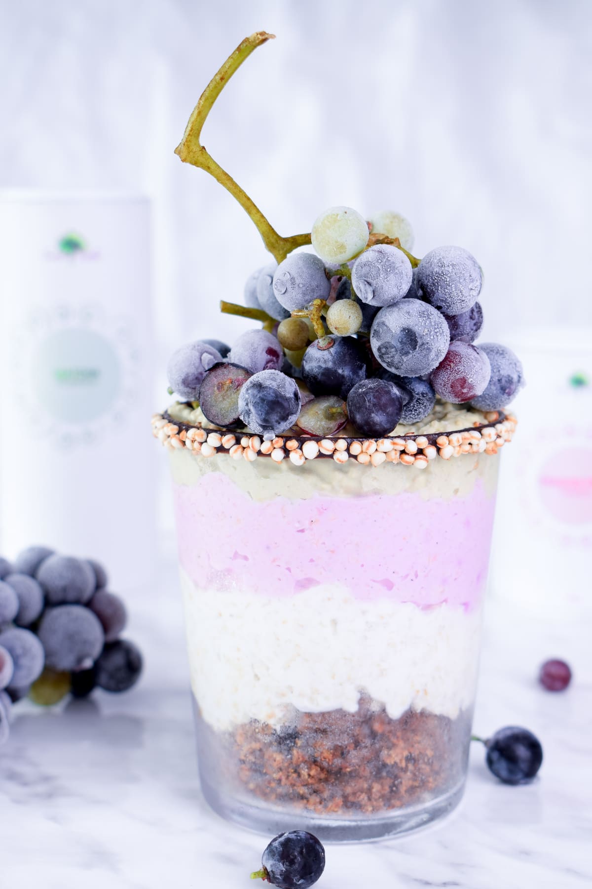 Layered Overnight Oats with Dragon Fruit and Matcha | Eat Healthy with Iva