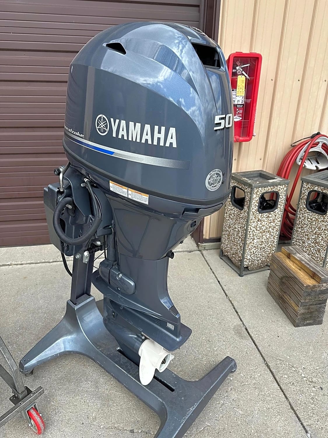 Slightly Used Yamaha 50HP 4-Stroke Outboard Motor Engine