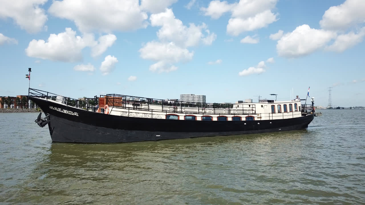 Big boat "Sailboa" for 180 people on the Amsterdam canals, now for hire