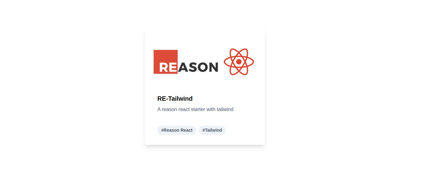 Reason React Tailwind Starter With Create Reason React App Crra Dev Community