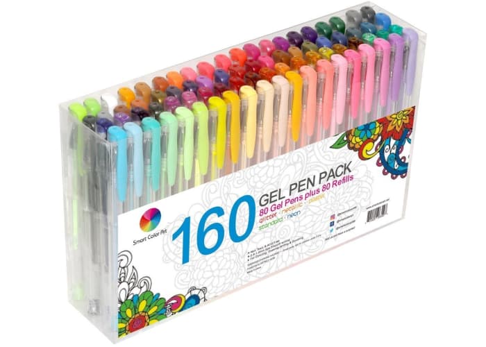 Smart Color Art 160 Colors Gel Pens Set | Book of More Money