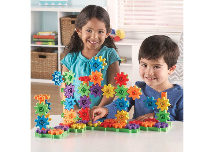 100-pc Learning Resources Gears Building Set | Book of More Money
