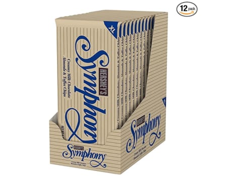 12-pk Hershey's Symphony Chocolate XL Candy Bar with Almonds and Toffee ...