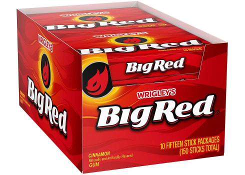 10-pk WRIGLEY'S BIG RED Cinnamon Chewing Gum | Book of More Money