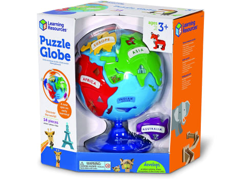 Learning Resources 3-D Geography Puzzle Globe | Book of More Money