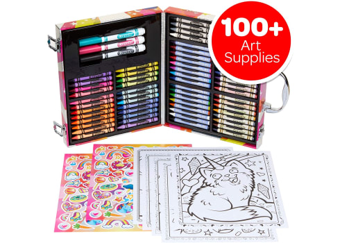 100-pc Crayola Mini Art Set with UniCreatures | Book of More Money