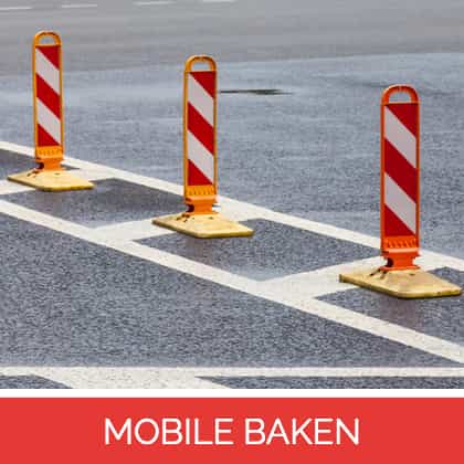 Absperrung durch Absperrtechnik