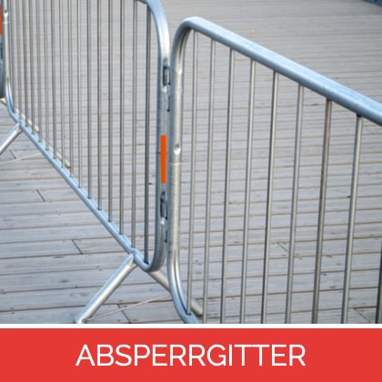 Absperrung durch Absperrtechnik