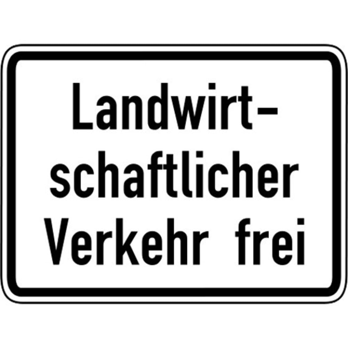 Schild Landwirtschaftlicher Verkehr frei | VZ 1026-36