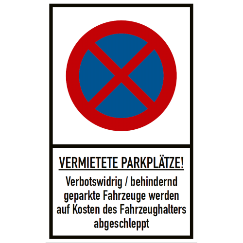 Verkehrsschilder Halteverbot & Parkverbot kaufen