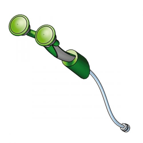 Augendusche mit zwei Brauseköpfen (Diagonalmontage) - Handaugenduschen