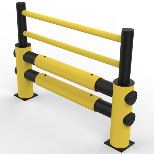 Flexible Verkehrsbarriere Lima aus unserer Rammschutz Serie d-flexx®