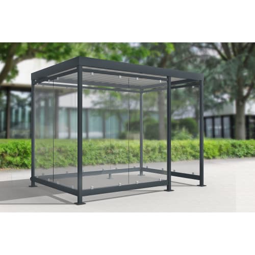 Raucherunterstand, Raucherpavillon, Raucherkabinen, Wartehallen