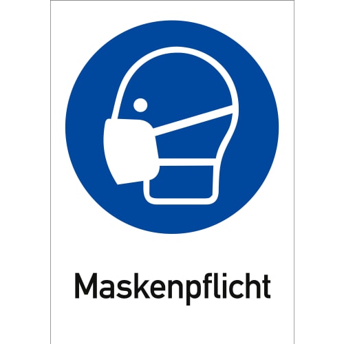 Kombischild Maskenpflicht