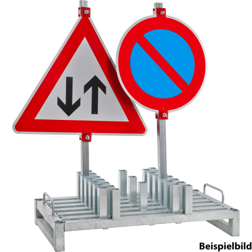 Schilderständer HAND IGEL / Schilderhalter für max. 29 Schilder