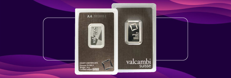 Valcambi Platinum Bars Investing in Brilliance