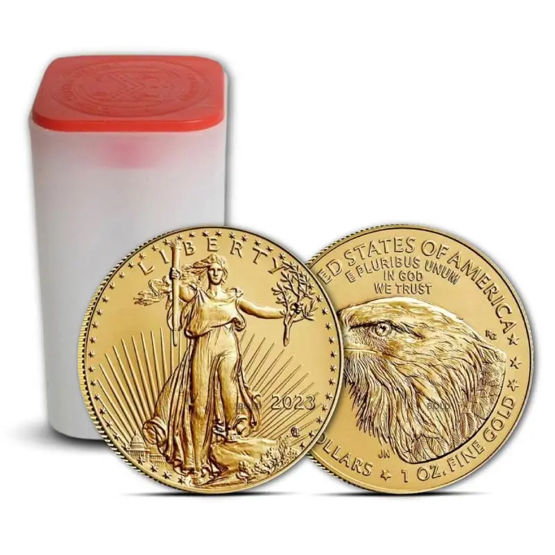 2023 1 oz American Gold Eagle Tube (20 Coins, BU)