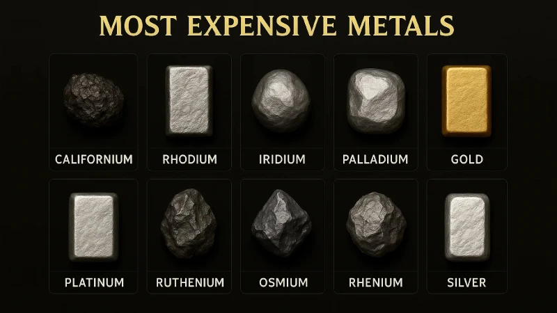 Most Expensive Metal In The World - Top 10 | BOLD