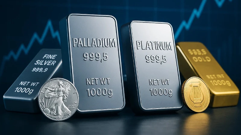 Palladium & Platinum Lead Precious Metals Gains – May 2025