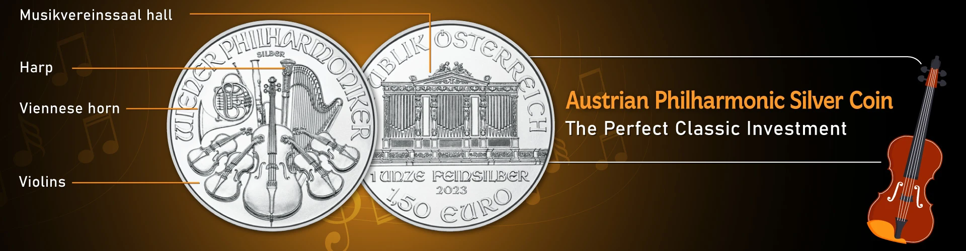 Austrian Philharmonic Silver Coin | BOLD Precious Metals