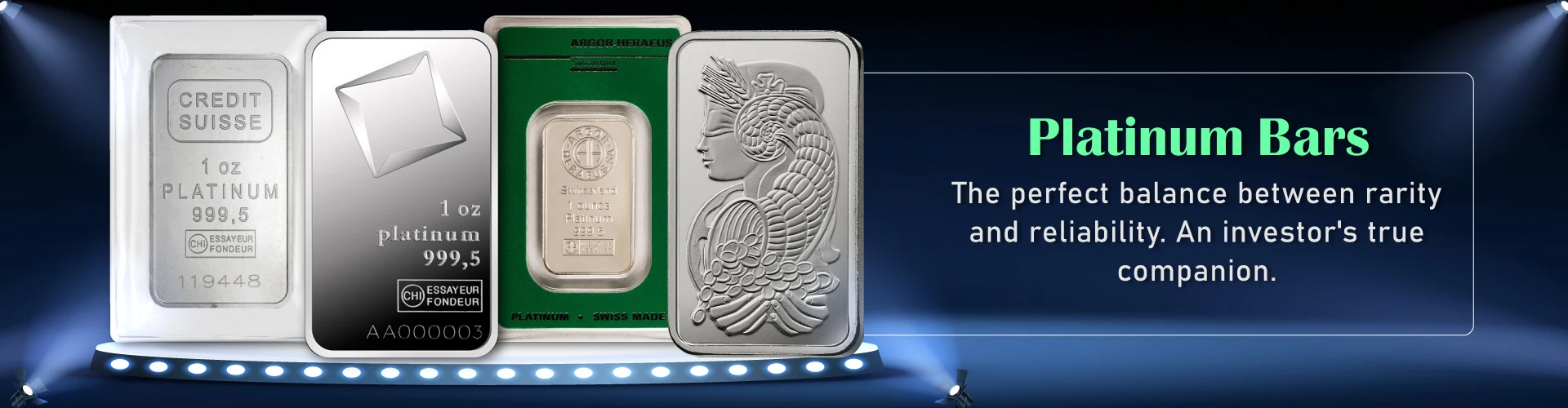 Buy Platinum Bars | BOLD Precious Metals