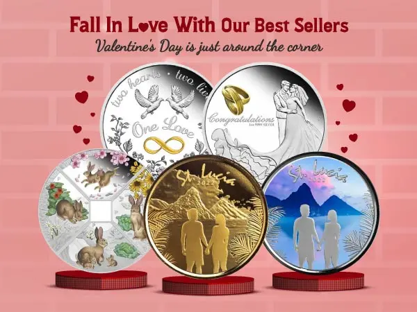 Gift a Perfect Valentine Themed Bullion Coin to Your Loved Ones